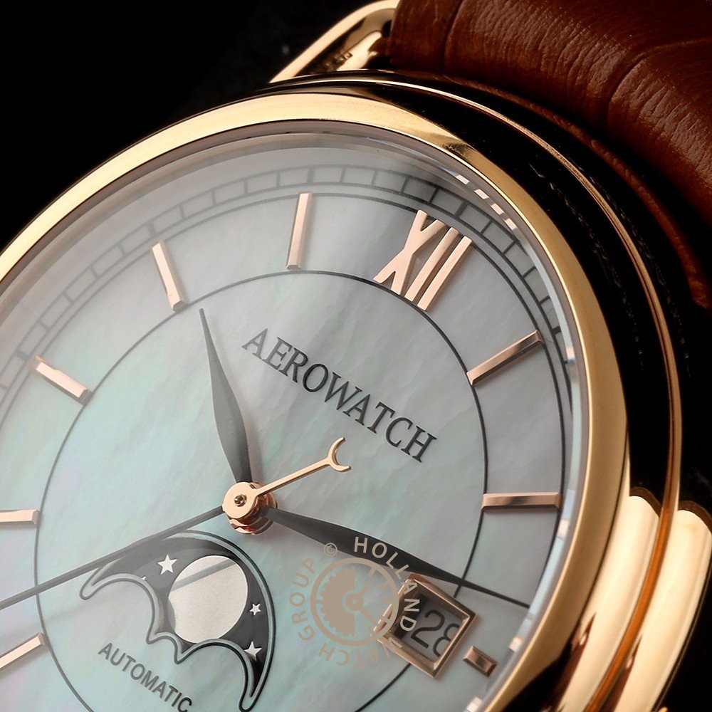 Aerowatch 1942 77983-RO02 1942 Moon phase Watch • EAN: 7640806201190 • hollandwatchgroup.com