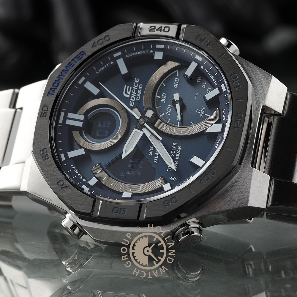Casio Edifice Bluetooth ECB-950DB-2AEF Solar LCD Watch • EAN: 4549526346125 • hollandwatchgroup.com