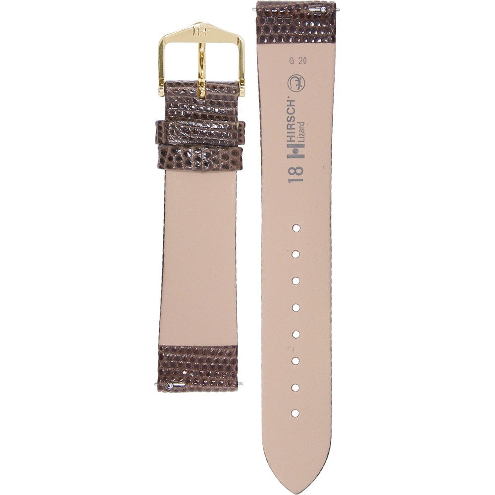 Hirsch 01766110-1-18 Lizard Strap • Official dealer • hollandwatchgroup.com