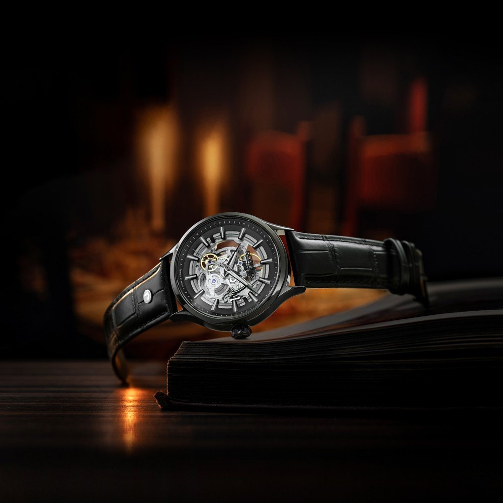 Roamer Competence 101663-40-55-05N Competence Skeleton III Watch • EAN: 7640185786608 ...