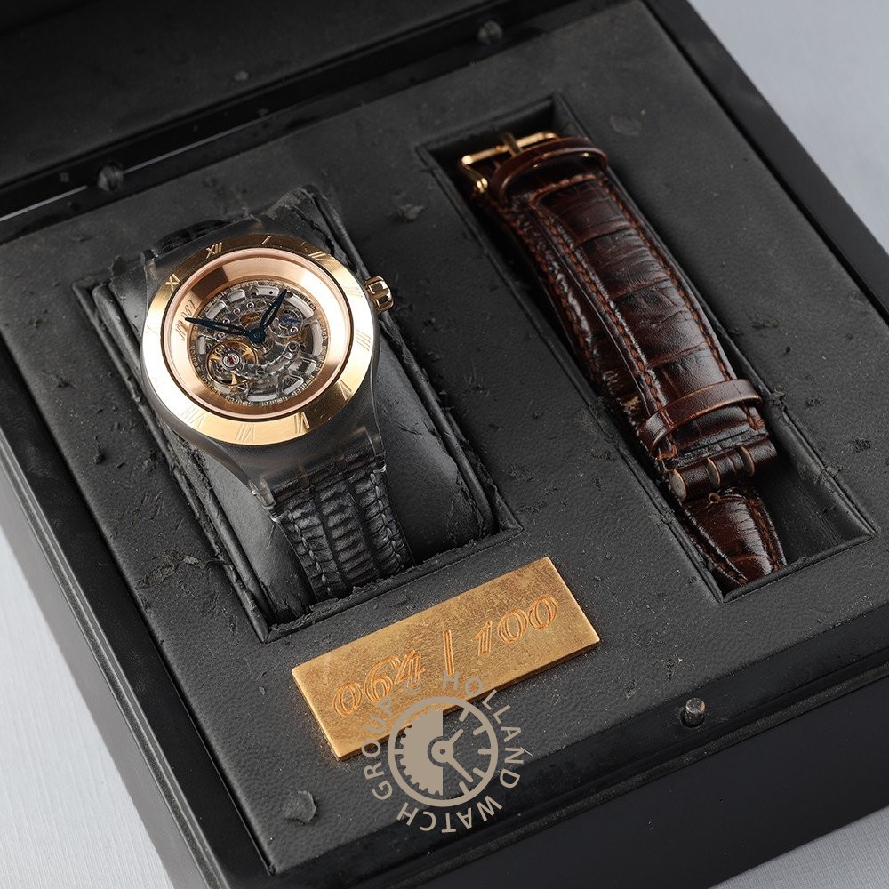 Swatch Historic collection SVAZ100-PO1 Diaphane One - Turning Gold ...