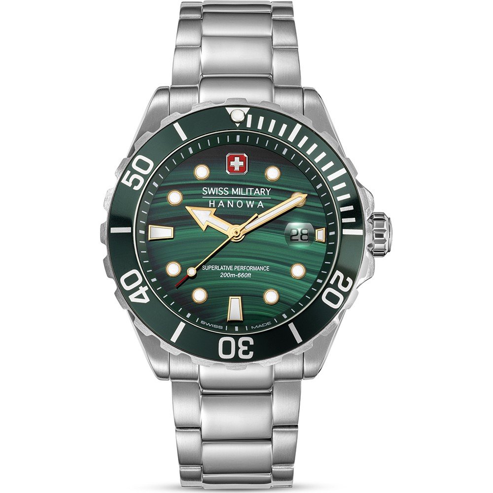 Swiss Military Hanowa Aqua SMWGH0005804 Offshore Diver 'Green Water ...