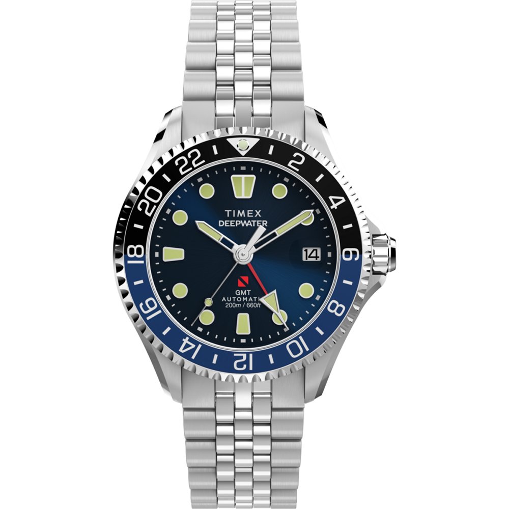 Timex Deep Water TW2Y64000 Deepwater Meridian 200 Automatic GMT Watch ...